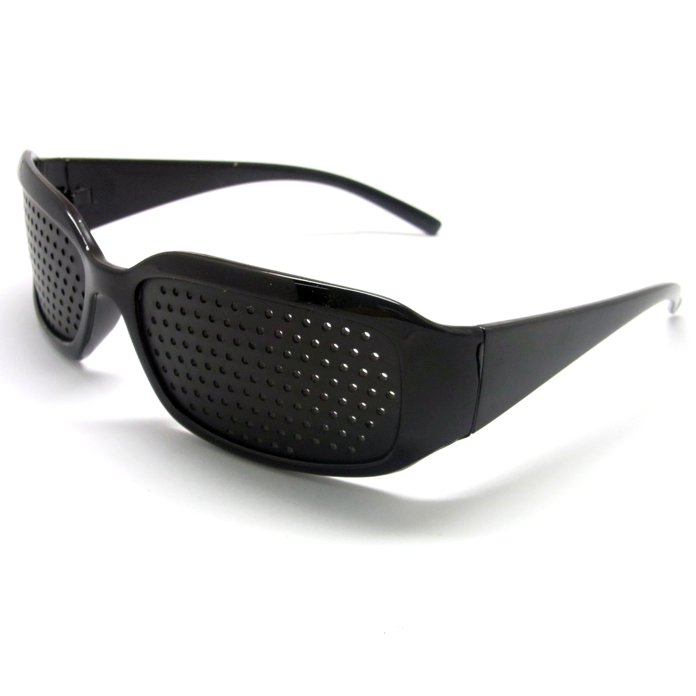 Black Eyesight Improvement Vision Care Exercise Eyewear Pinhole Glasses